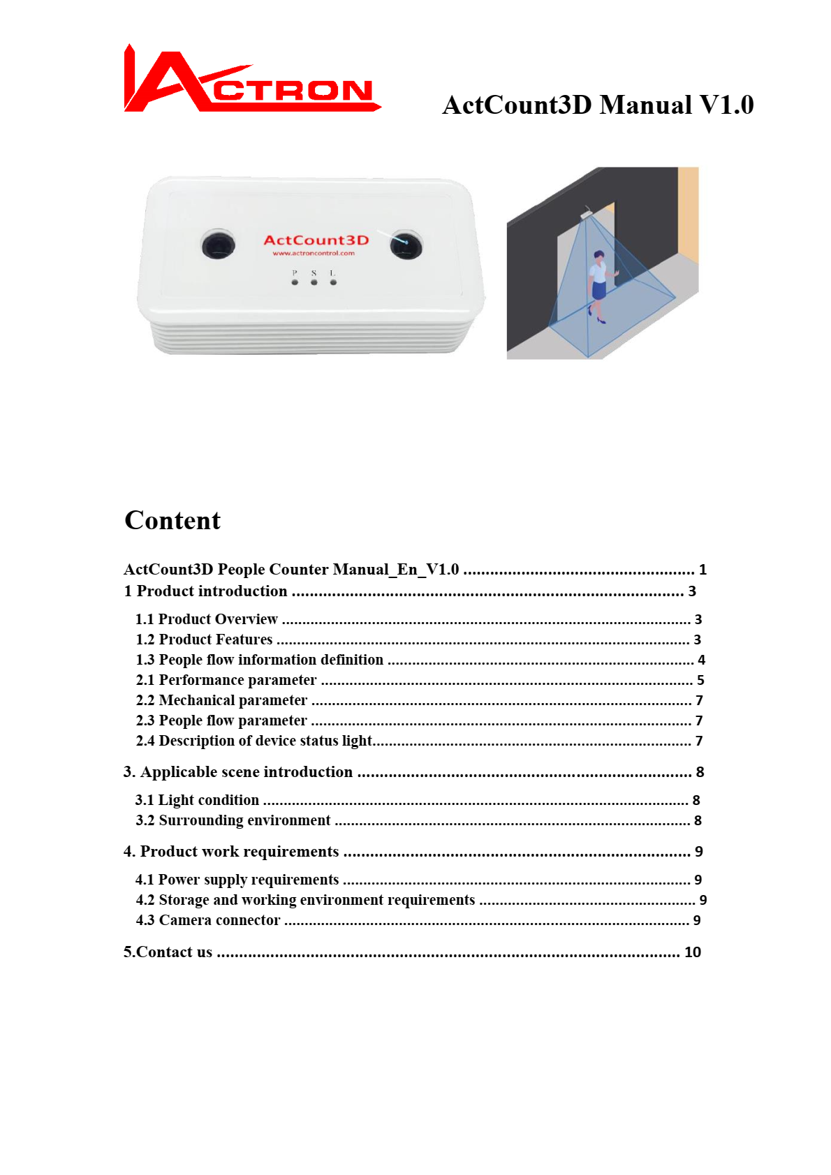 Descargas – control actron
